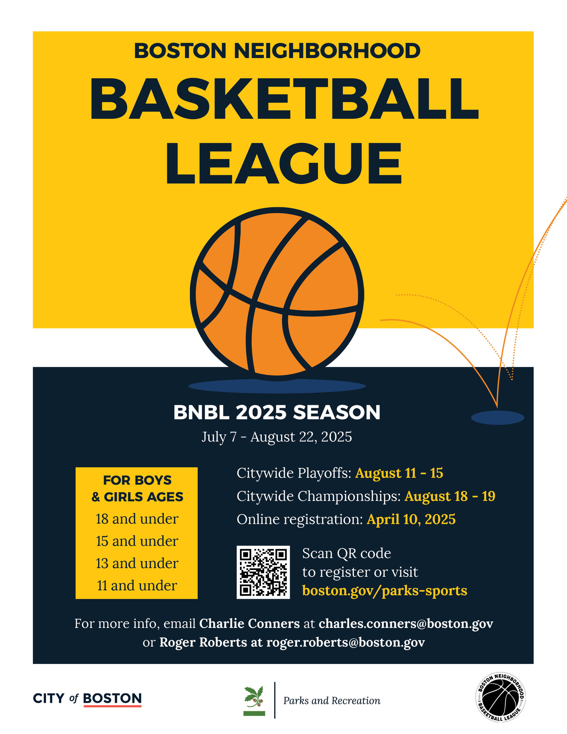 Register Now For The 2025 Boston Neighborhood Basketball League Season ...
