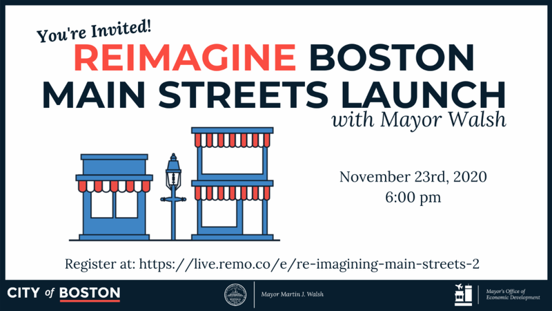 Reimagine Boston Main Streets program launched | Boston.gov