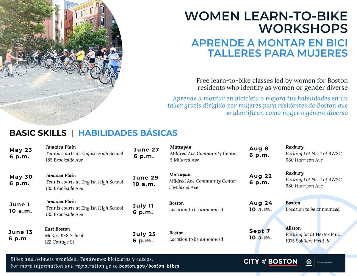 Learn-to-Bike for Adults | Boston.gov