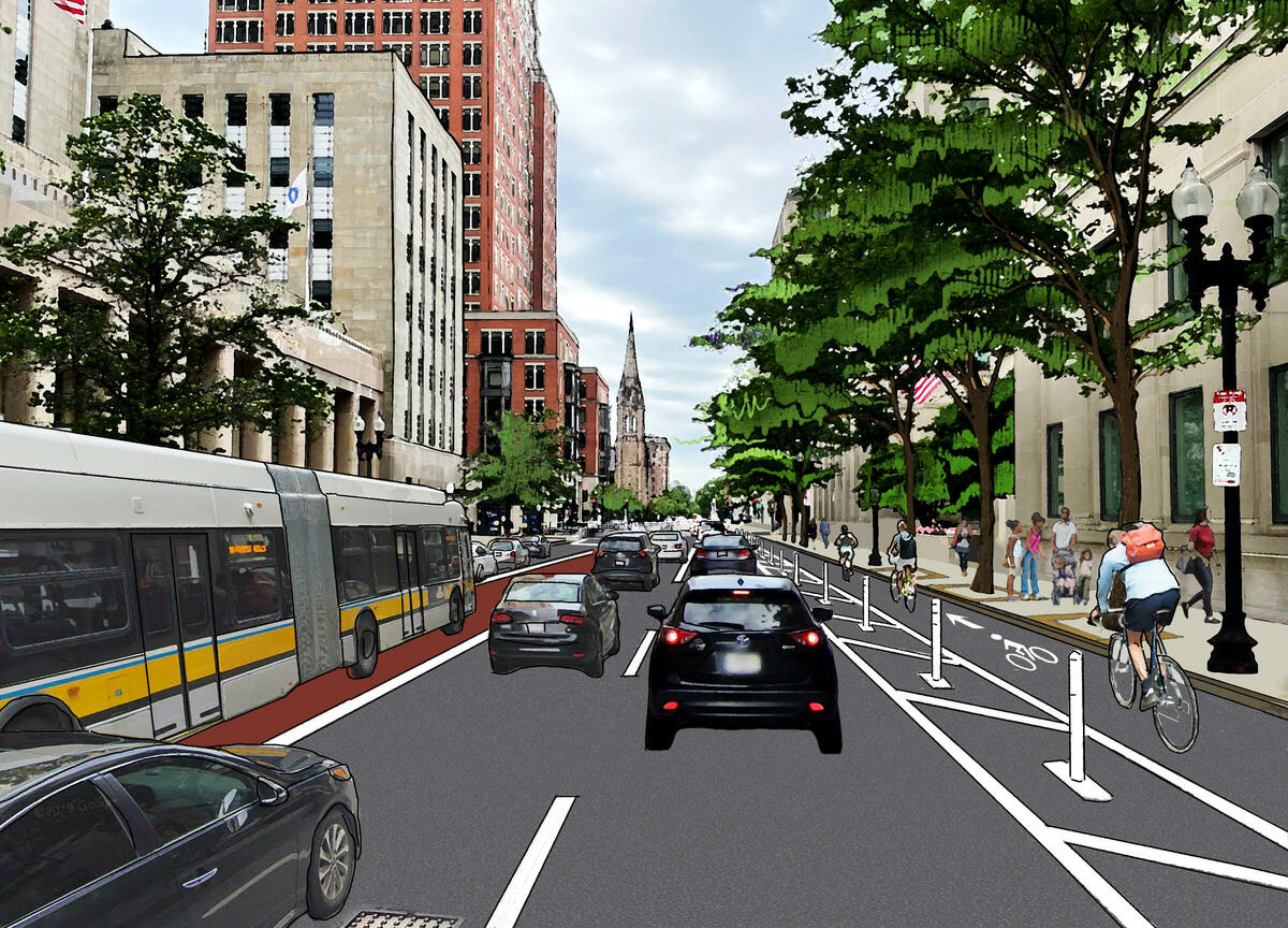 Berkeley Street Better Bike Lane | Boston.gov